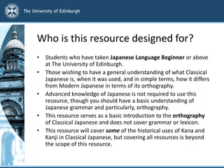 Introduction to Classical Japanese Orthography | PDF