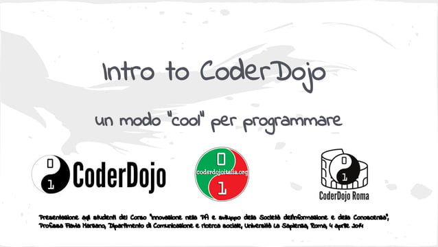 Introduzione a CoderDojo | PPT