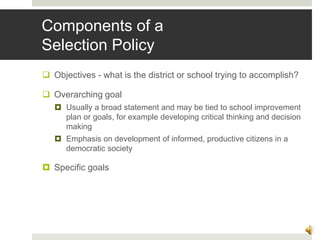 Introduction to Collection Development | PPTX