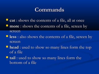 Intro commandline | PPT