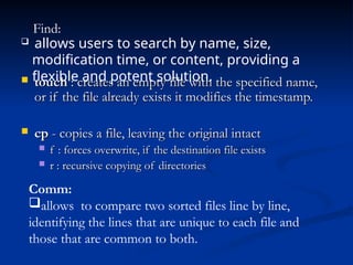 commands and_ in _shell presentation.ppt