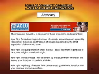Introduction To Community Organizing | PPTX