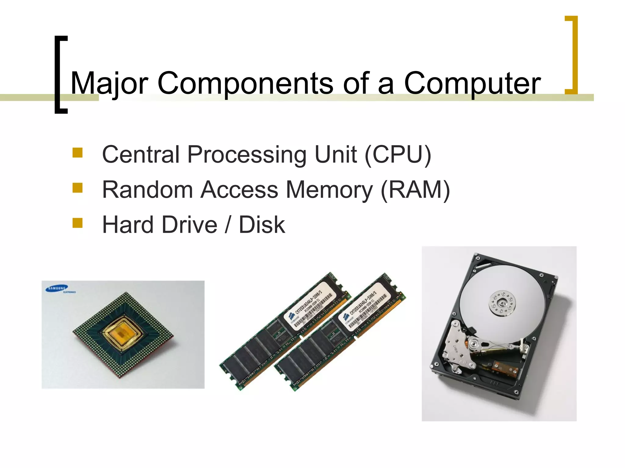 Introduction To Computer Architecture Ppt Data Storage And