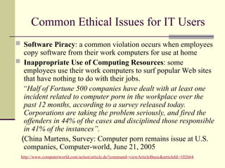 Introduction in Computer Science Ethics | PPT