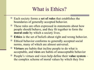 Introduction in Computer Science Ethics | PPT