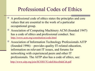 Introduction in Computer Science Ethics | PPT