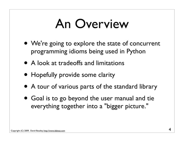 An Introduction To Python Concurrency