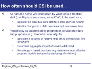 Introduction to the Child Status Index | PPT
