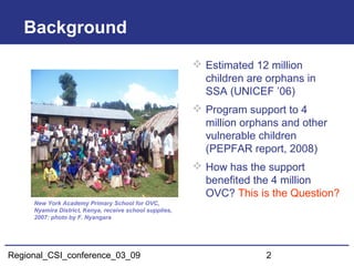 Introduction to the Child Status Index | PPT