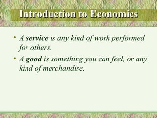 Introction to eco. ch.1 foe | PPT