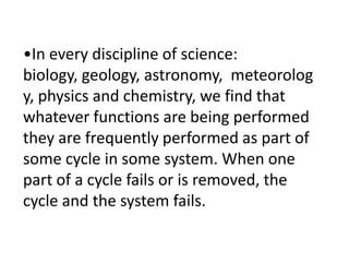 Cycles & systems..introduction (Teach) | PPTX