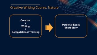 An Introduction to Creative Writing Course | PPTX