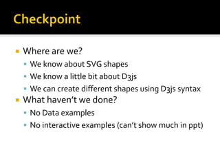 Introduction to d3js (and SVG) | PPT