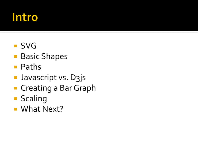 Introduction to d3js (and SVG) | PPT