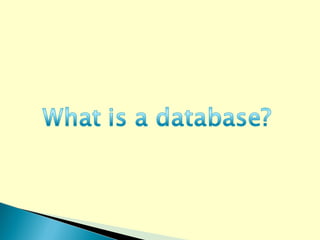 Intro databases | PPT
