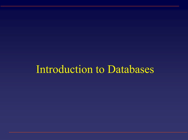 Intro databases (Table, Record, Field) | PPT