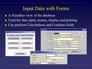 Intro databases (Table, Record, Field) | PPT