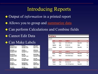 Intro databases (Table, Record, Field) | PPT