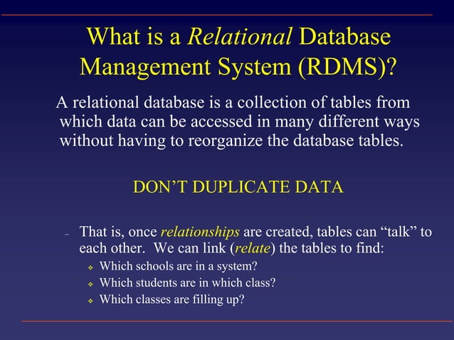 Intro databases (Table, Record, Field) | PPT