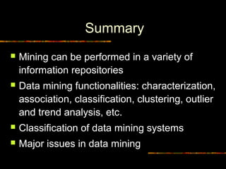 Intro data mining lingkup | PPT