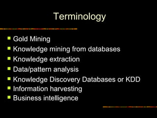 Intro data mining lingkup | PPT