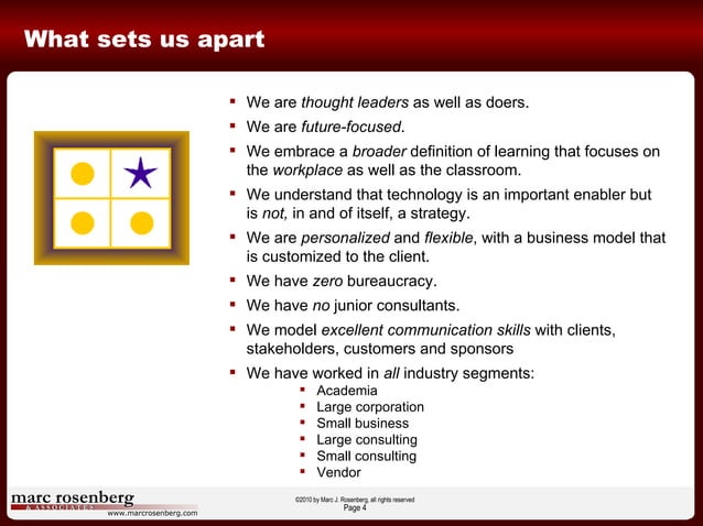 Introduction to Marc Rosenberg and Associates | PPT