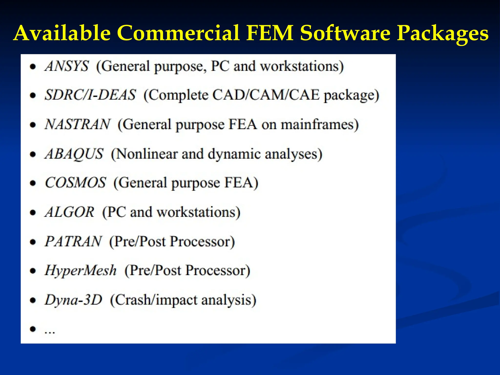 Introdcution FEM Analysis and basic principles | PPTX