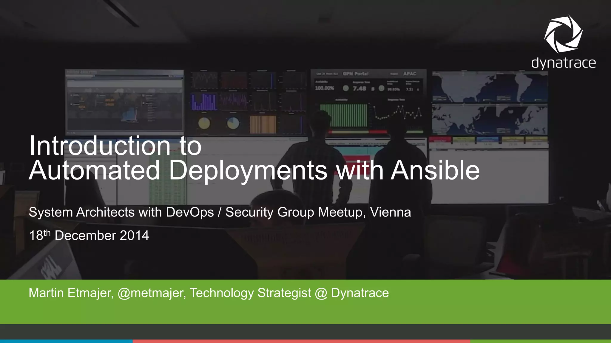 Introduction to Automated Deployments with Ansible | PPT