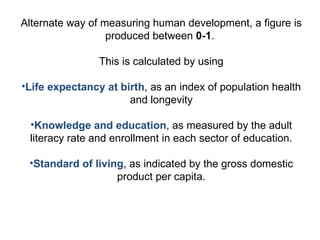 Introduction to development indicators | PPT