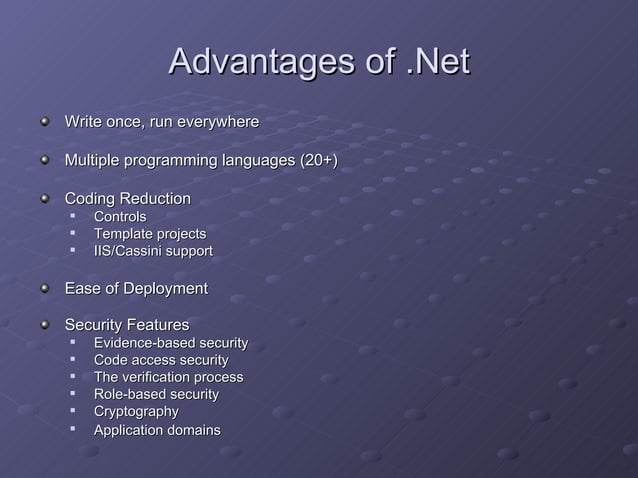 Intro dotnet | PPT