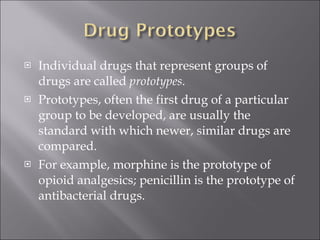 Intro drug classes | PPT