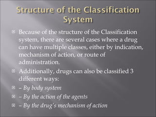 Intro drug classes | PPT