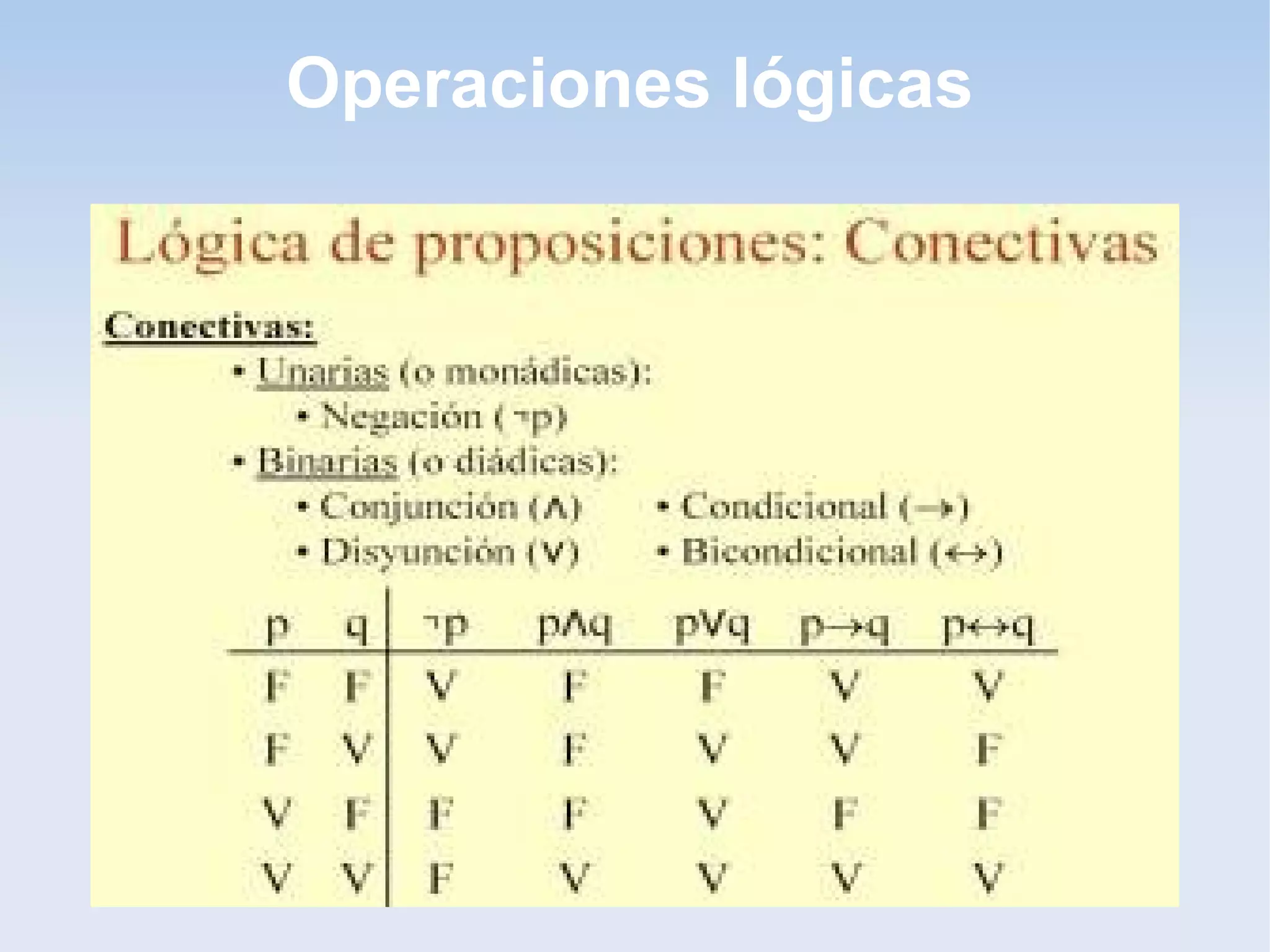 Introduccion a Tablas de Verdad | PPT
