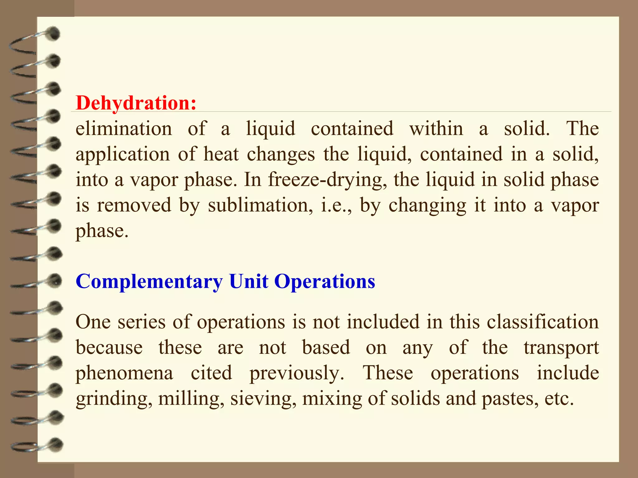 Unit Operations in Food Industry | PPT