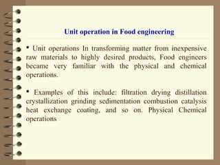 Unit Operations in Food Industry | PPT