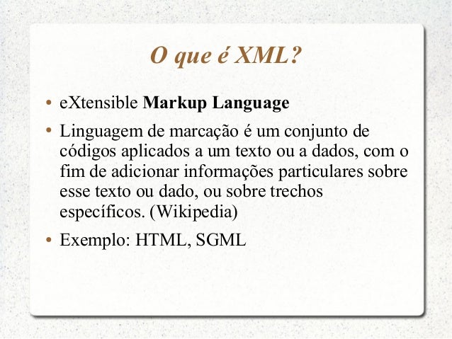 Introdução ao XML
