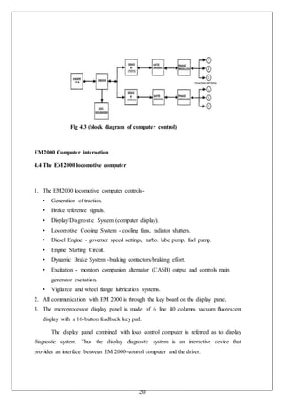 locomotive training report charbagh,lucknow for electrical engg. | PDF