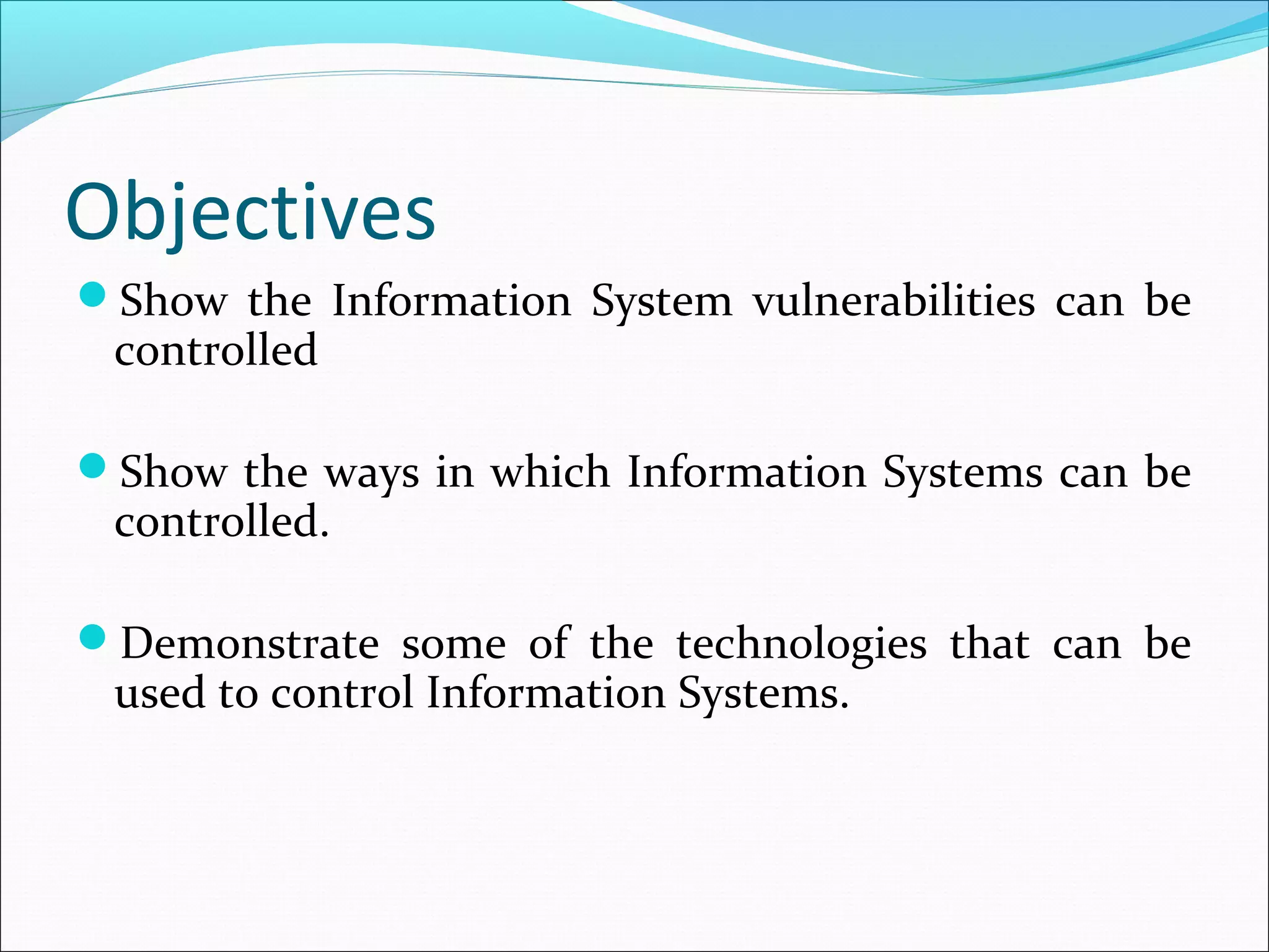 Introduction to Information System Security | PPT