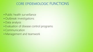 Introduction to epidemiology | PPTX