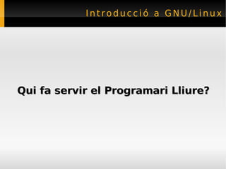 Introducció a GNU/Linux | ODP