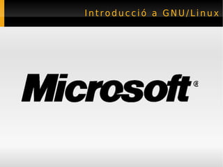 Introducció a GNU/Linux | ODP