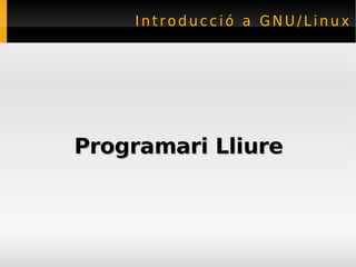 Introducció a GNU/Linux | ODP