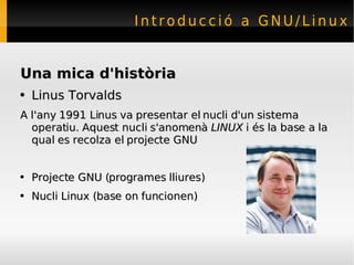 Introducció a GNU/Linux | ODP