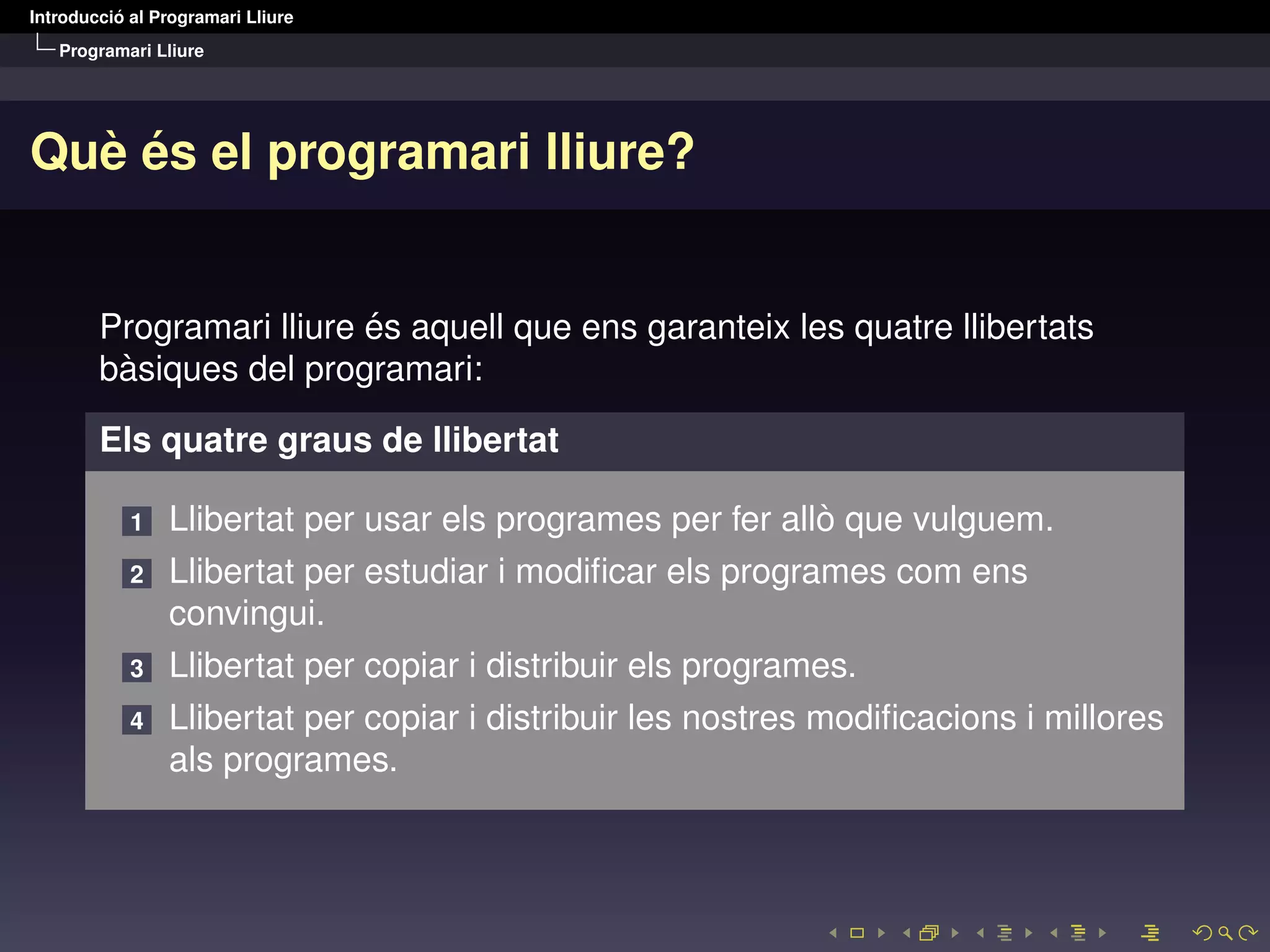 Universitat Estiu: Introducció Programari Lliure | PDF