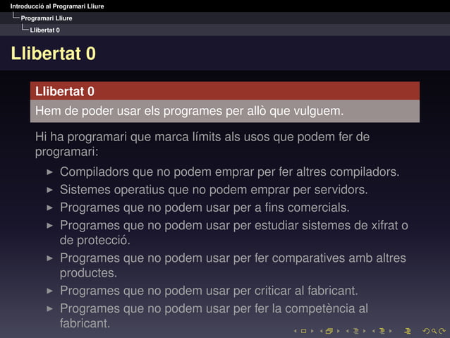 Universitat Estiu: Introducció Programari Lliure | PDF