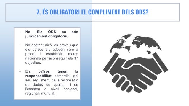 INTRODUCCIÓ ALS ODS.pptx Els objectius de desenvolupament sostenible 2030 | PPT