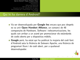 Introducció a Android | PPT