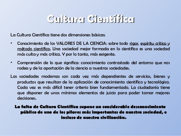 Cultura Científica 4º de ESO