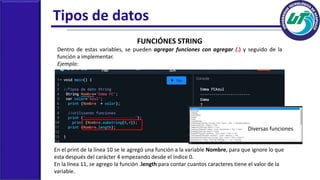 Introducción a Funciones LENGUAJE DART FLUTTER | PPTX