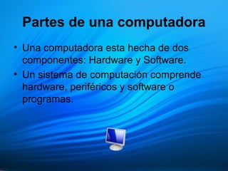 Introducción a la computadora | PPT | Computing | Technology & Computing